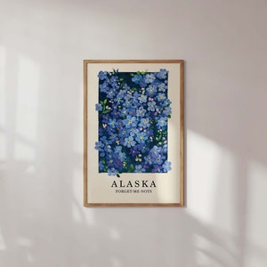 Digital DOWNLOAD| Alaska State Flower Wall Art | Flowers Wall Art ...
