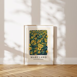 Digital Download - Maryland State Flower Wall Art - Black-eyed Susan ...