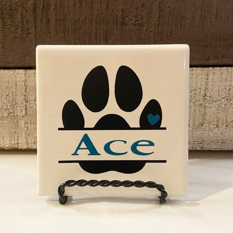 Paw Print Tile - Etsy