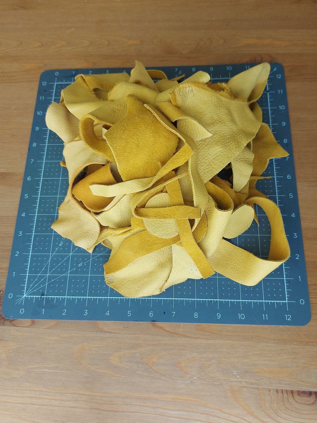Leather Pieces, Gold Moosehide and Deer Hide Pieces - Etsy