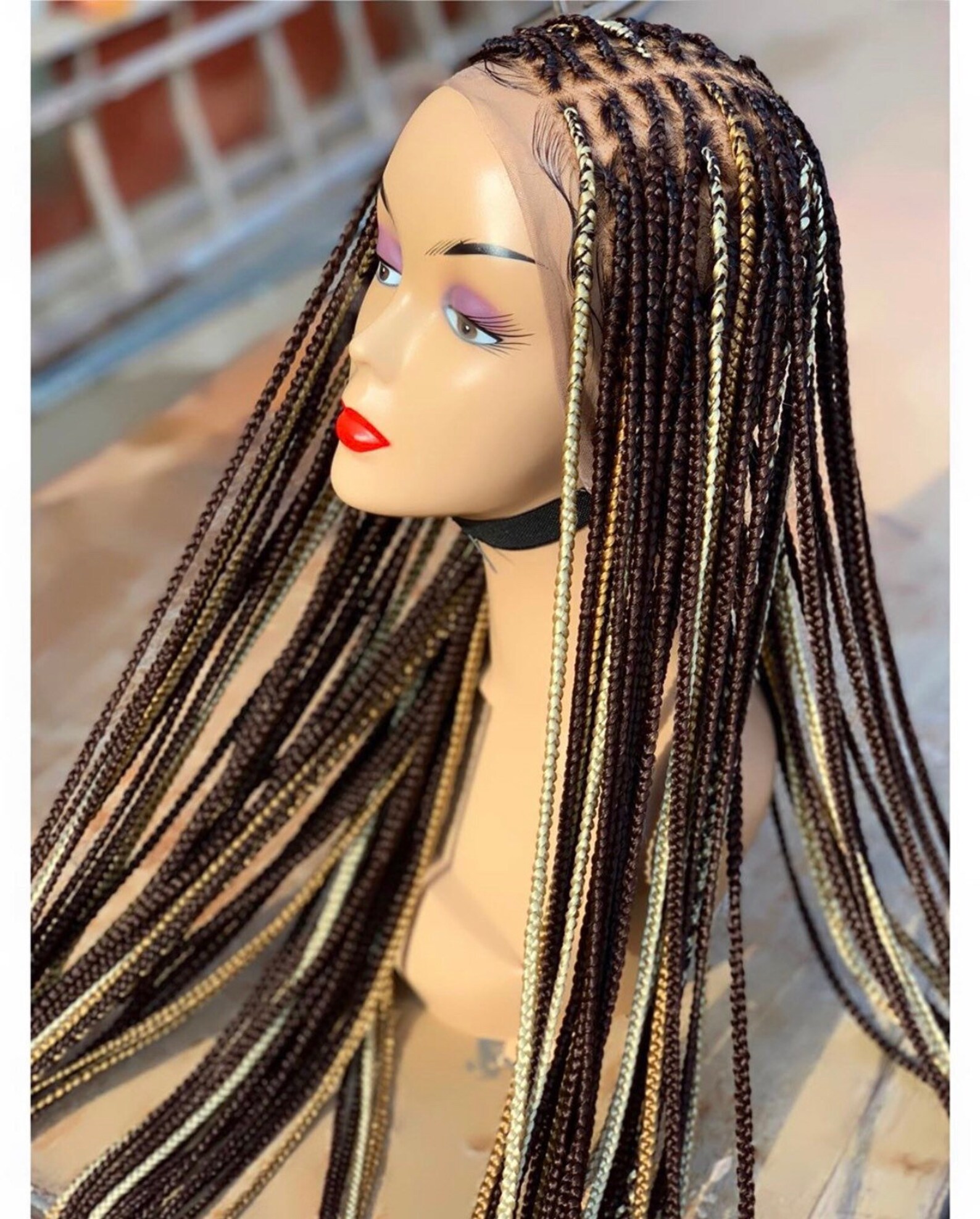 Scanty Box Braids Made With Full Lace Two Tones Color 33 27 | Etsy