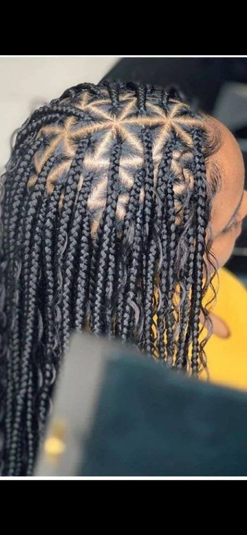 Boho Triangle KNOTLESS Braids - Etsy Boho Triangle KNOTLESS Braids - Etsy