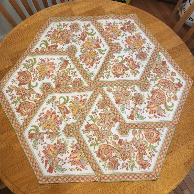 Large Hexagon Table Topper Centerpiece - Etsy