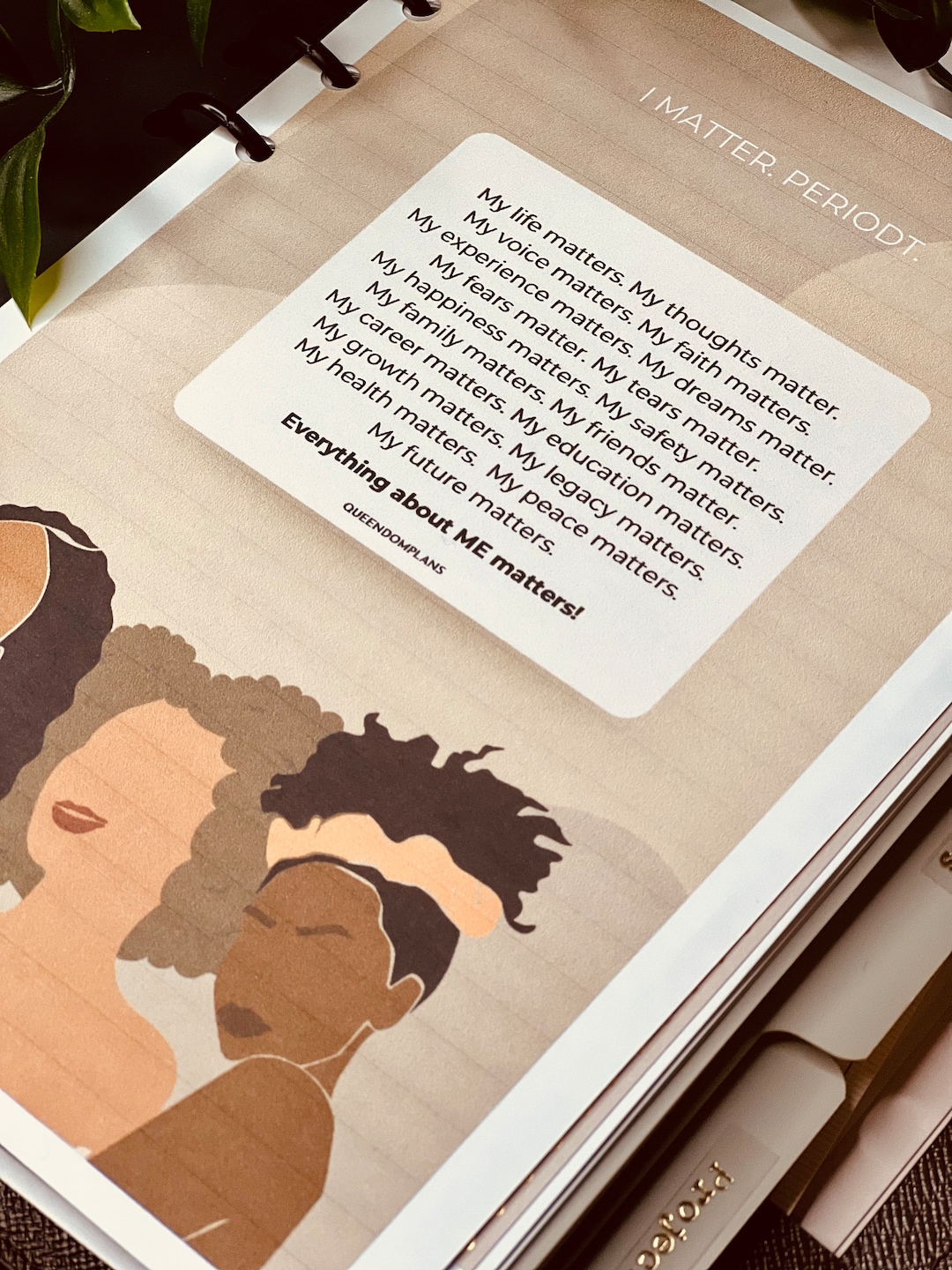 I Matter. Periodt. Dashboard A5 Insert - Etsy