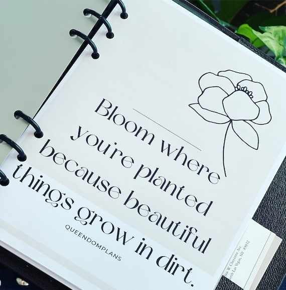Bloom Where Youre Planted Because Beautiful Things Grow in - Etsy
