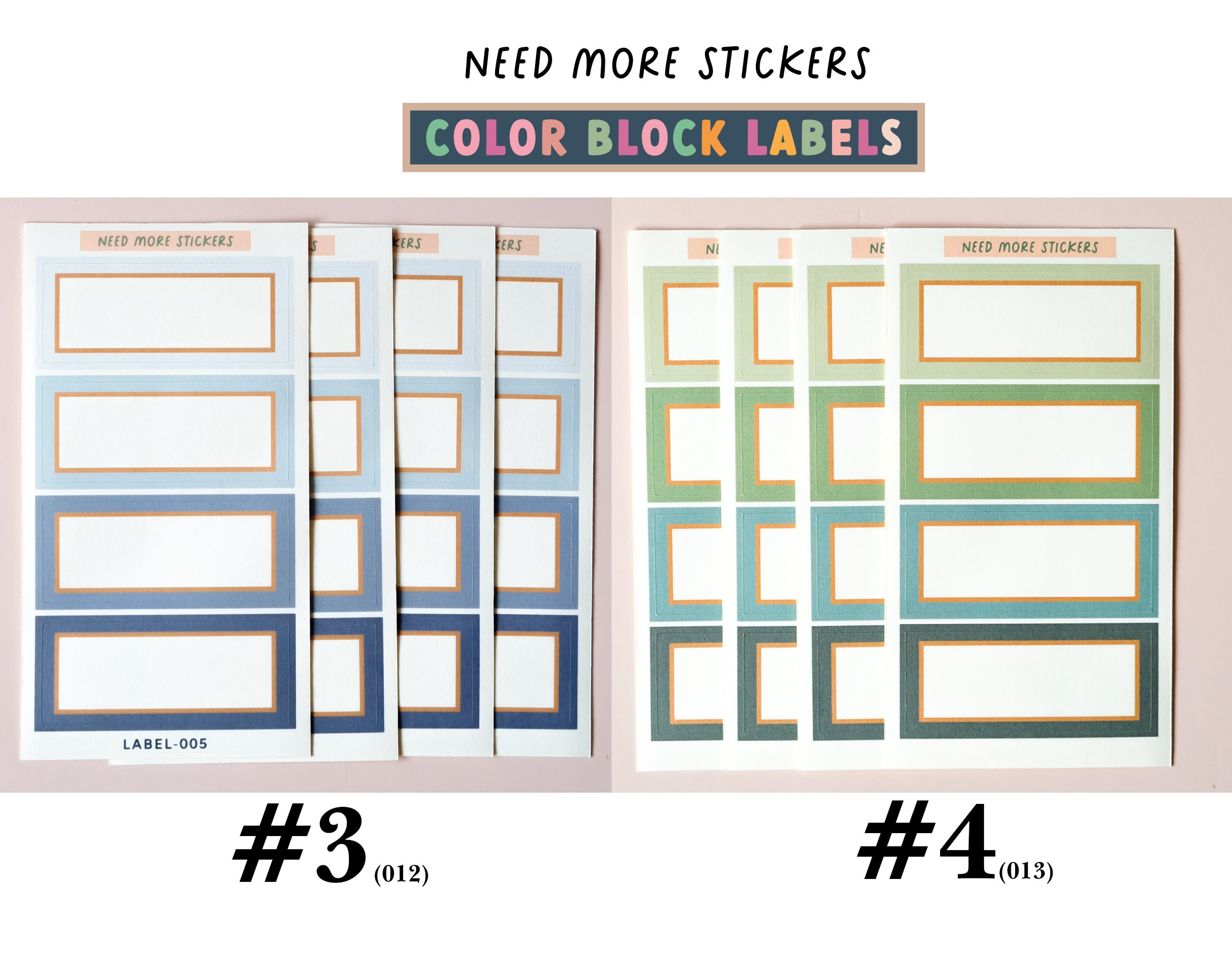 16 Multi Color Blank Stickers for Jounaling, Planners, Labeling, and ...
