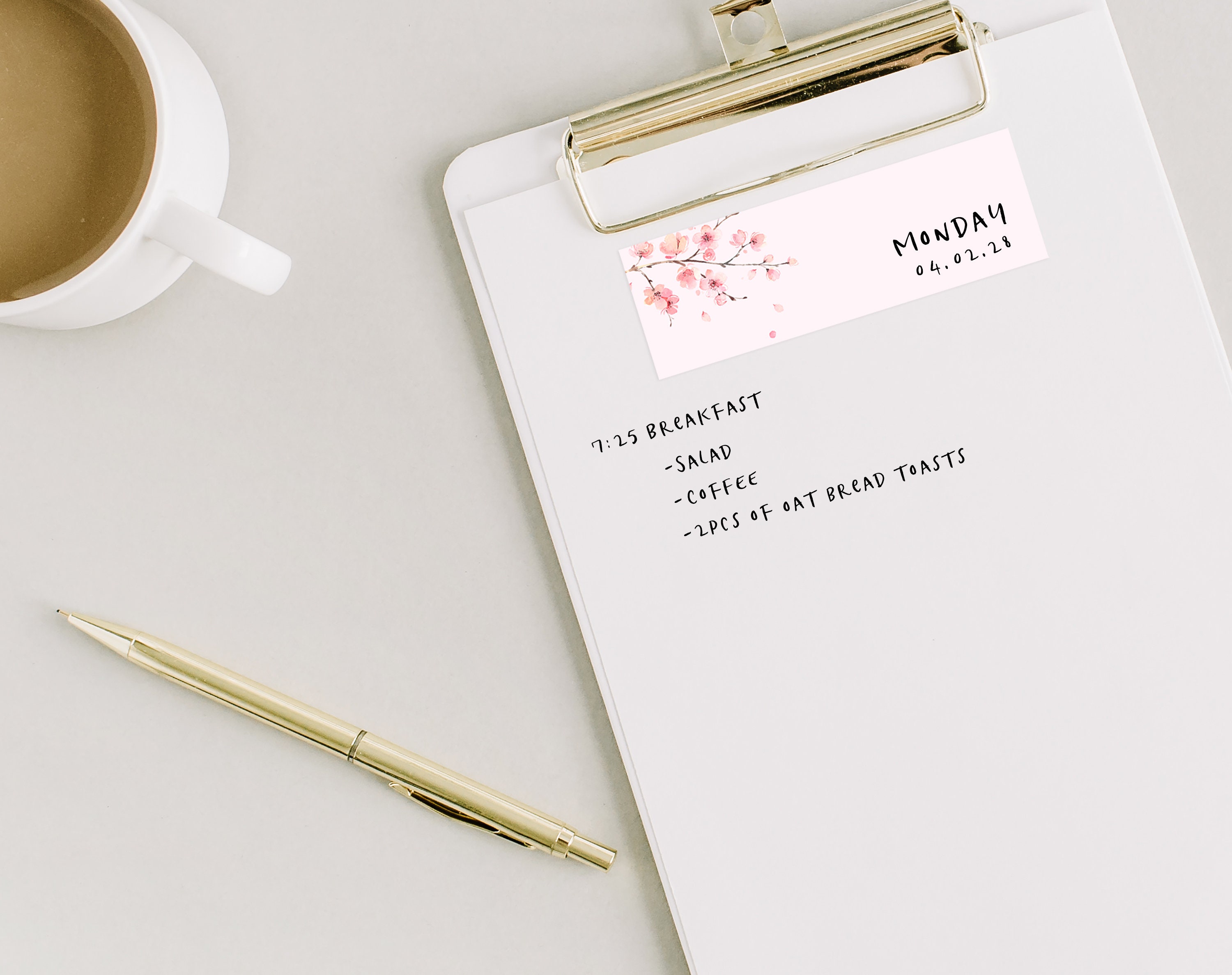 3 Sheets Cherry Blossom Labels, Blank Labels, Planner Sticker, Gift ...