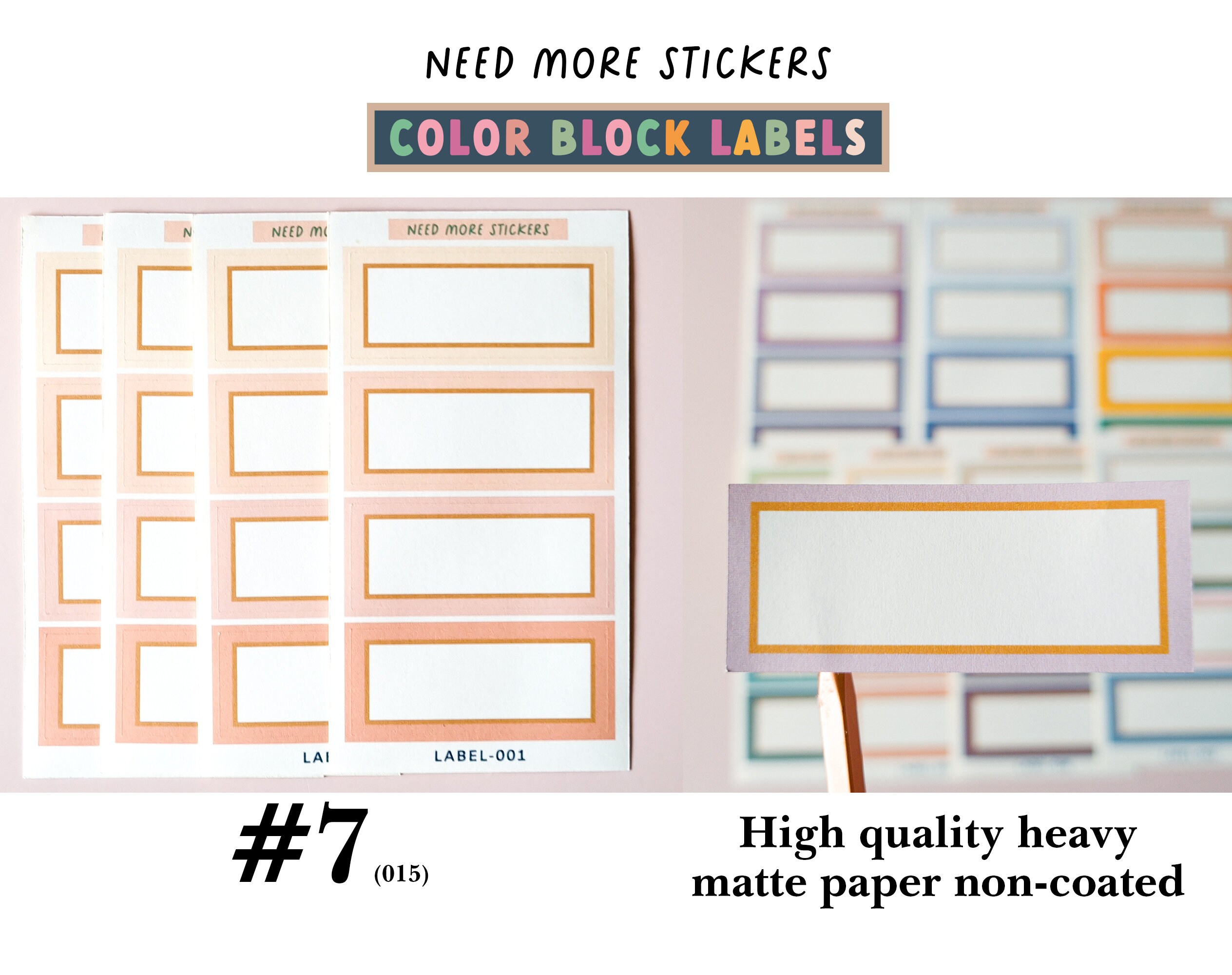 16 Multi Color Blank Stickers for Jounaling, Planners, Labeling, and ...