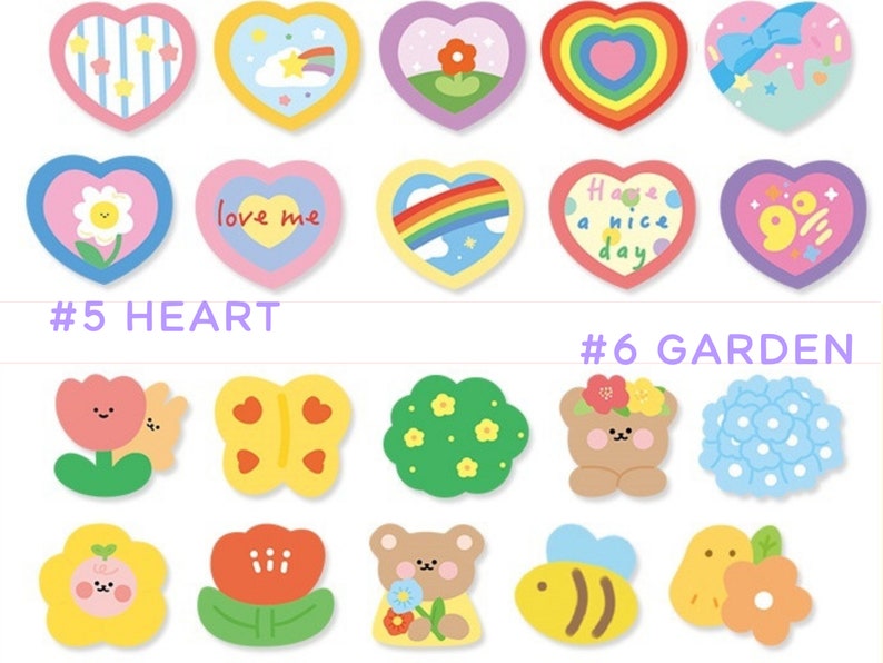 100 Stickers in a Roll Kawaii Roll Stickers Cute Animal - Etsy