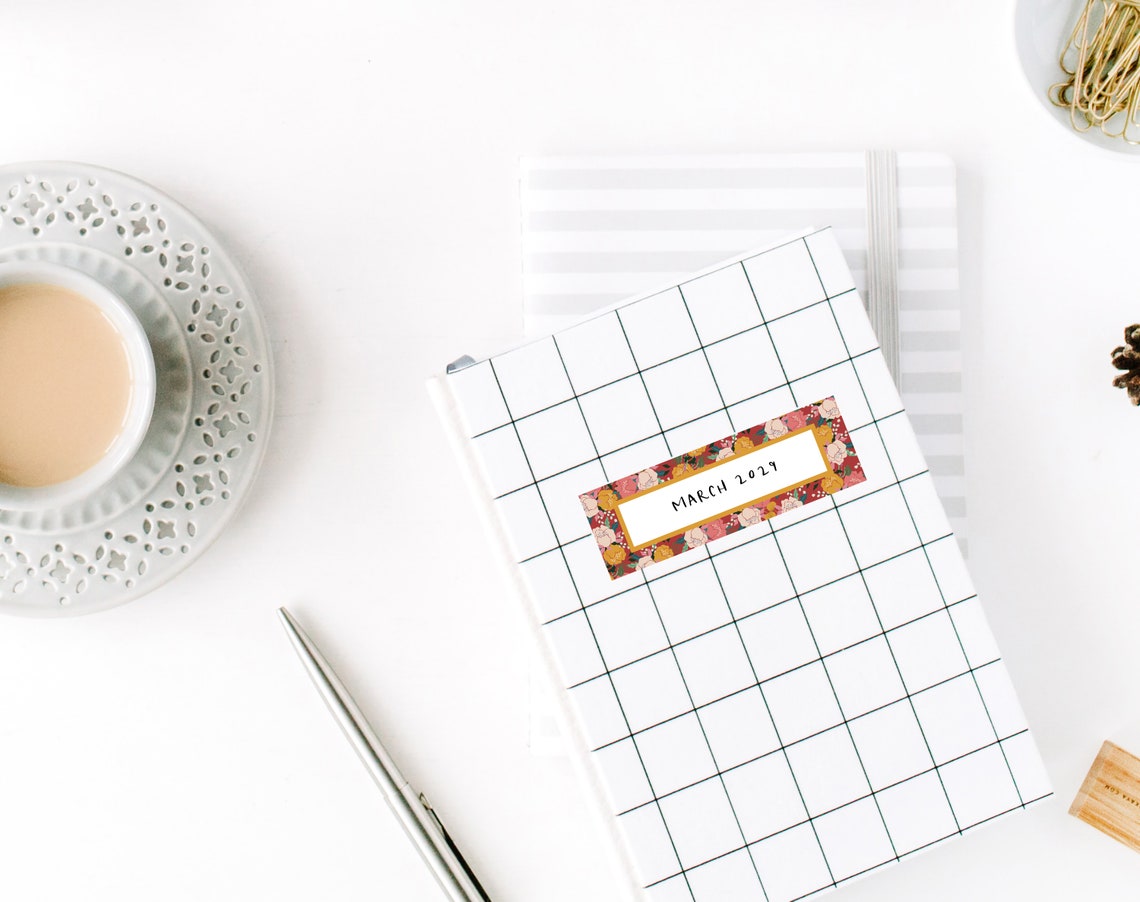 3 Sheets Floral Pattern Labels Blank Labels Planner Sticker - Etsy