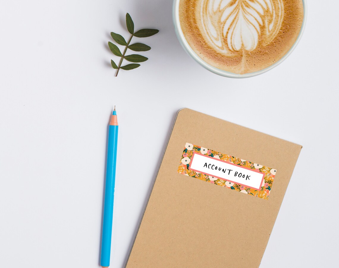 3 Sheets Floral Pattern Labels Blank Labels Planner Sticker - Etsy