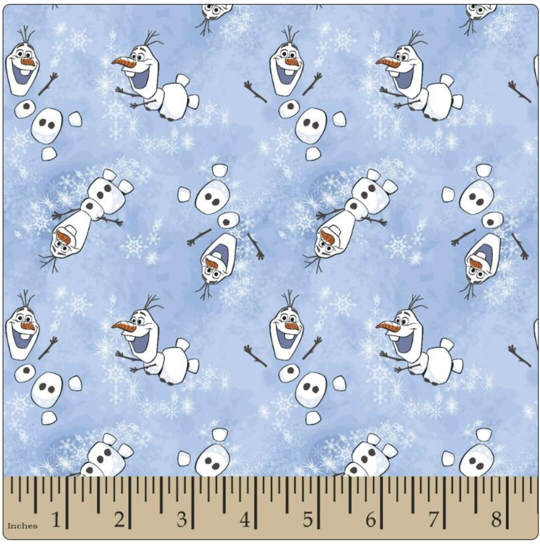 Disney Frozen Olaf 100% Cotton Fabric Fat Quarter, 18 X 21 Springs ...