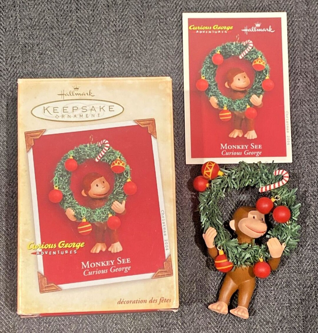 Hallmark Curious George Monkey See 2004 Ornament Mischievous - Etsy