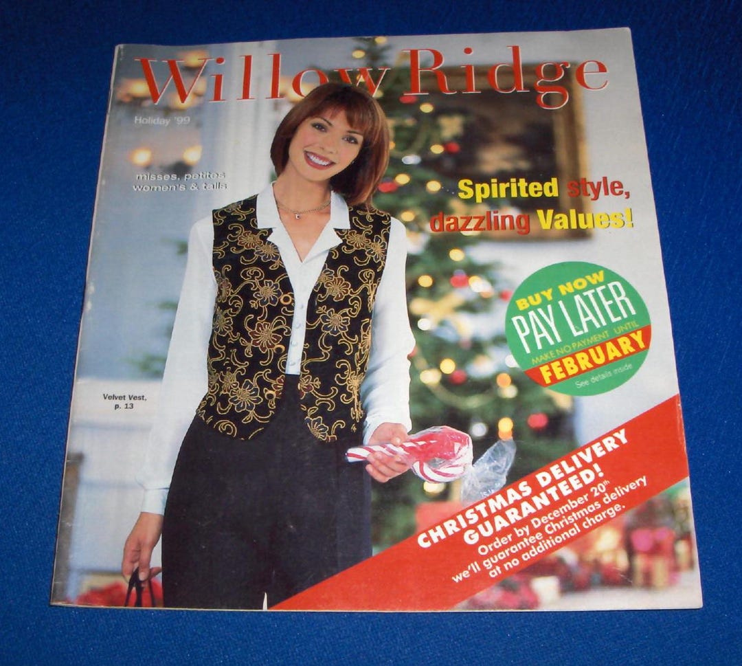 1999 Willow Ridge Holiday Fashion Catalog Clothing Women's Fashion Work ...