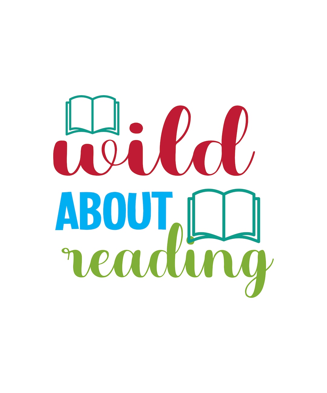 Wild About Reading, Read Across America SVG, Png, Teacher Svg, Teacher ...