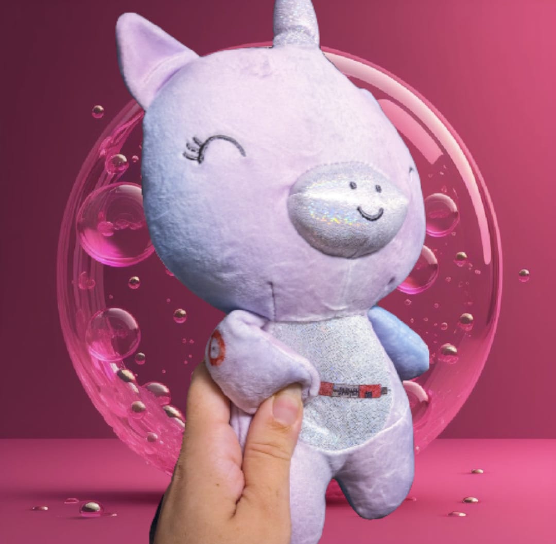 Personalized Diabetic Unicorn Plush: Printed Medical Device Teddy Bear ...