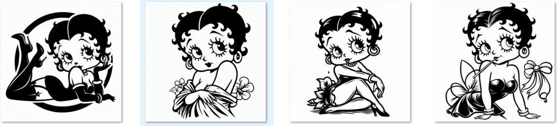 Digital JPEG Betty Boop Digital Images for Crafts - Etsy