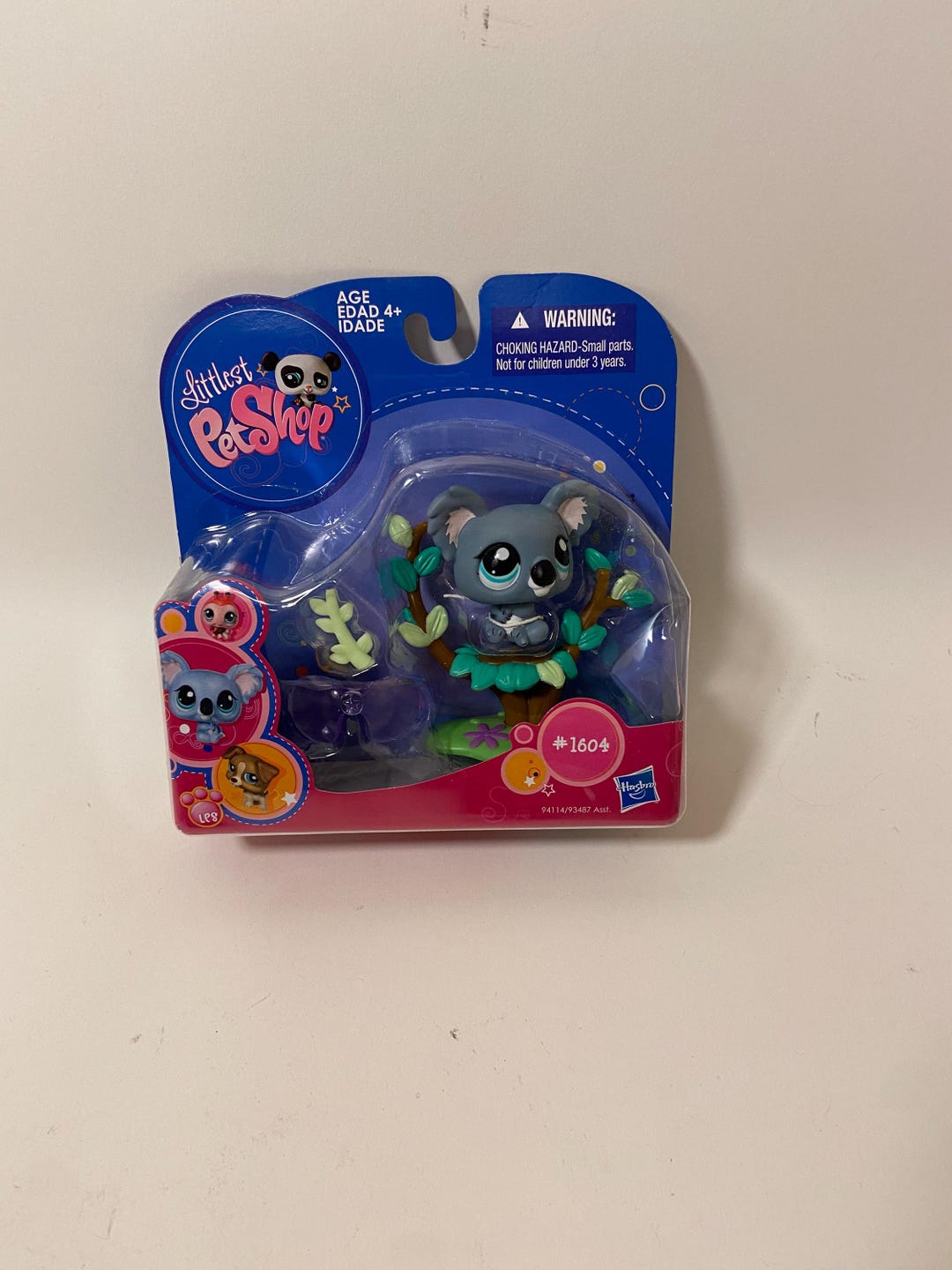 Littlest Pet Shop HTF Koala Bear in Eucalyptus Tree in Original Package ...