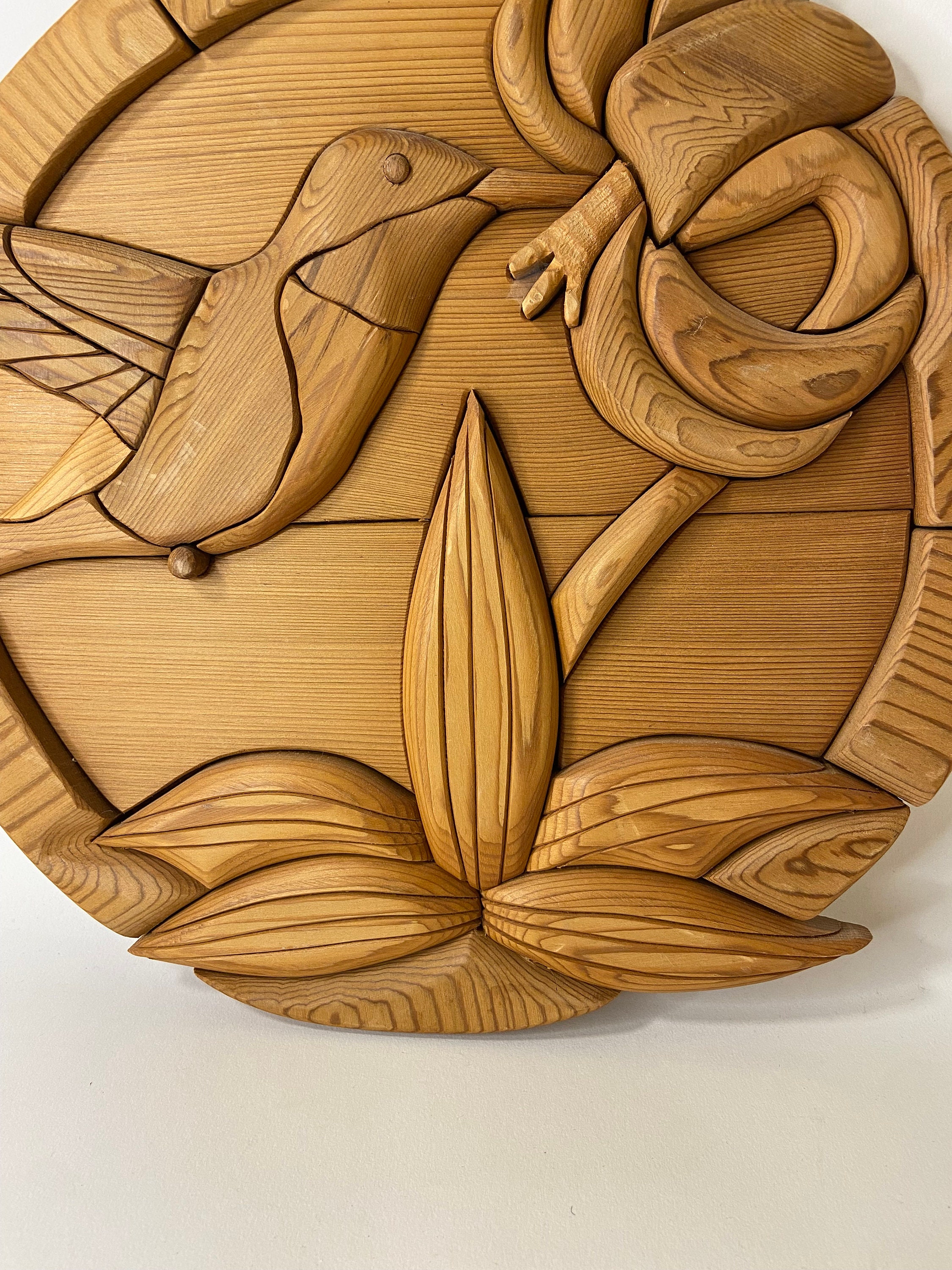 Western Red Cedar Wood Hummingbird Wall Hanging - Etsy