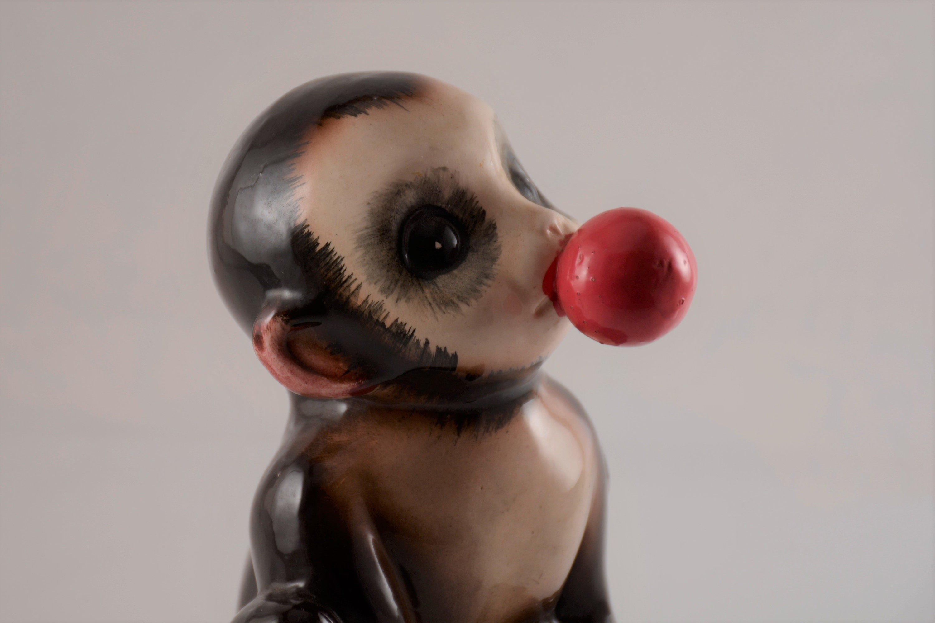 RARE Monkey Blowing Bubble Gum Figurine - Etsy
