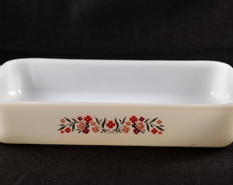 Vintage Fire King Casserole Dish and Platter Primrose Pattern - Etsy