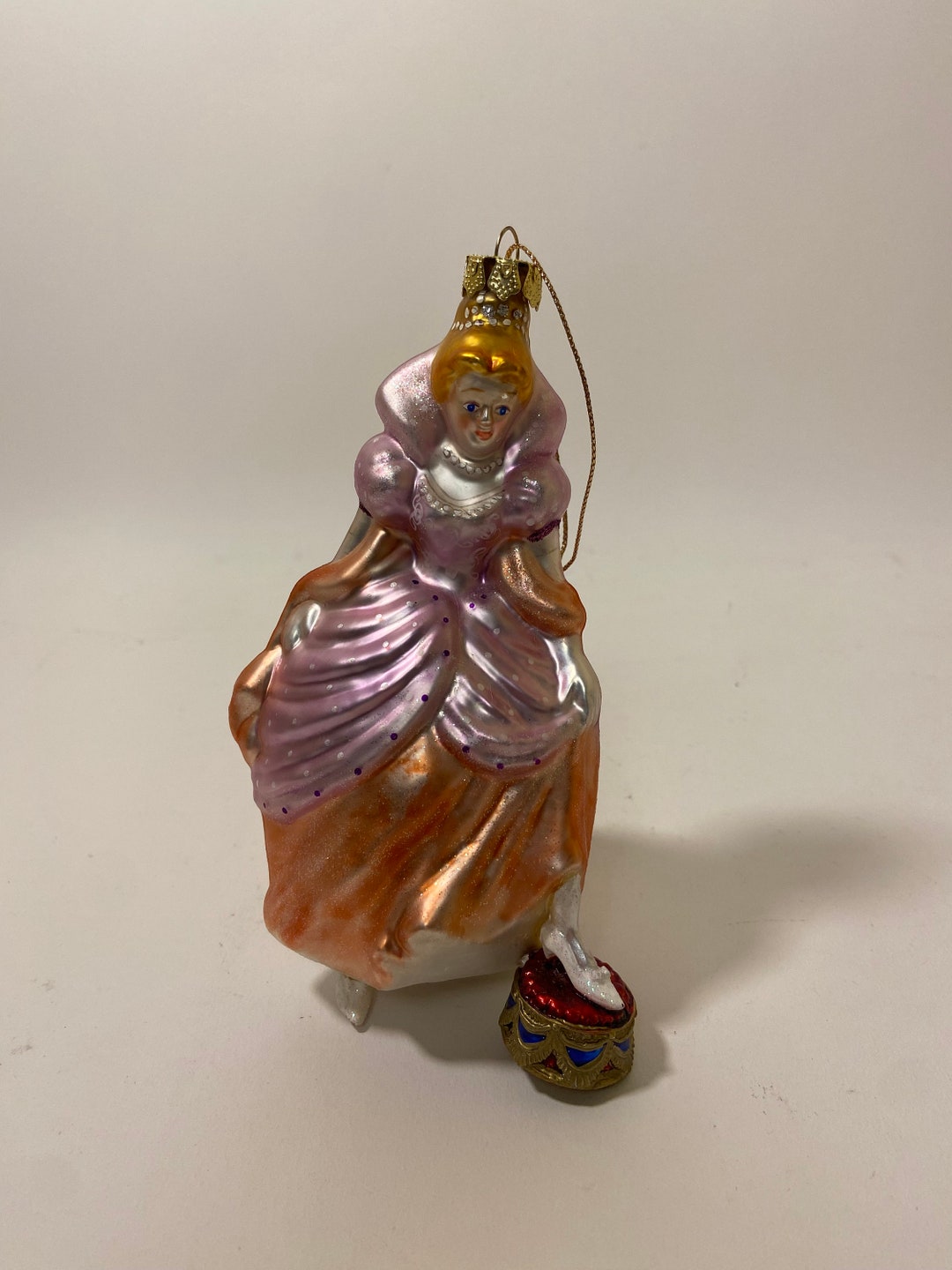Vintage Cinderella Princess Mercury Glass Ornament - Etsy