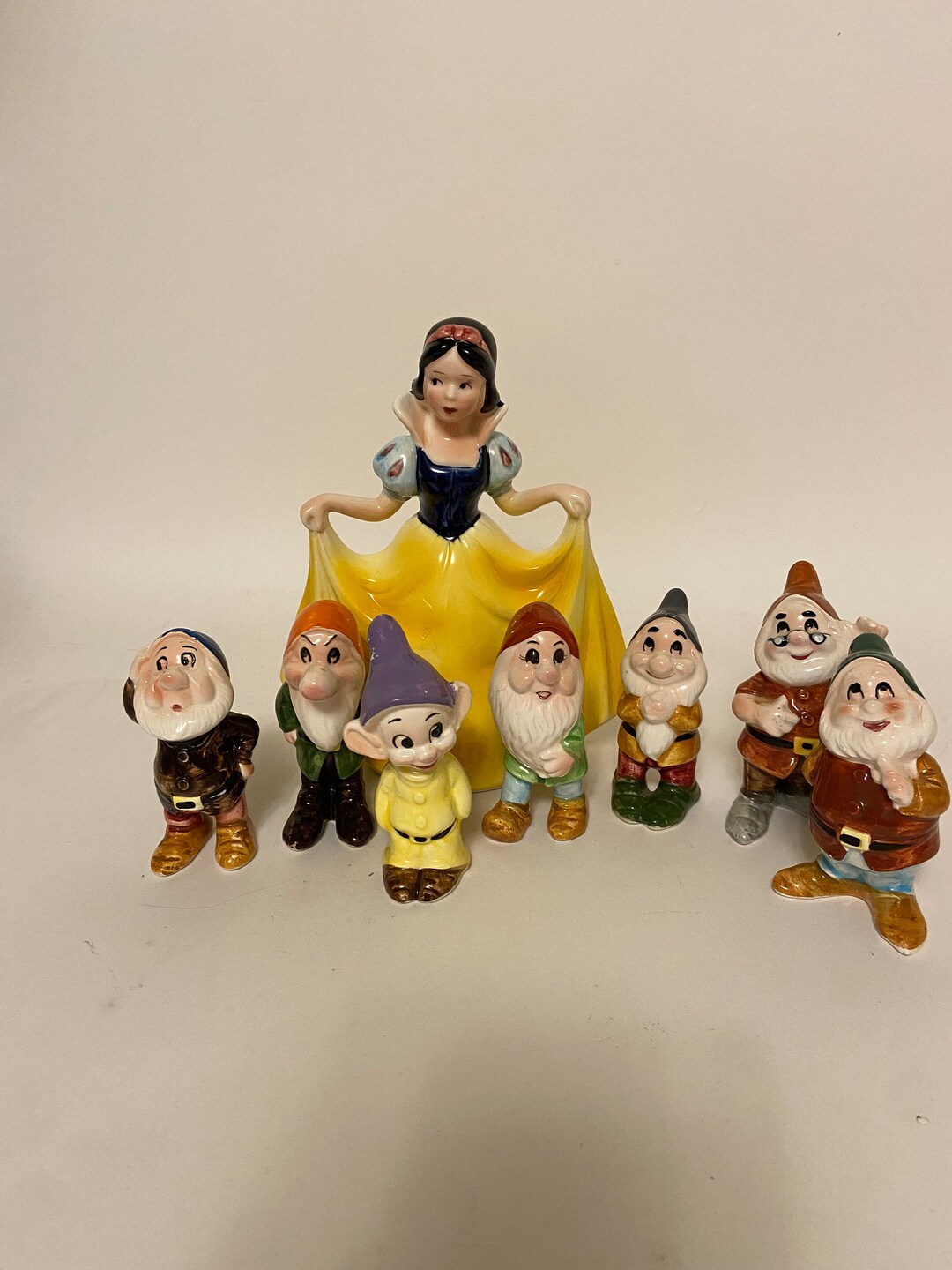Snow White and the Seven Dwarfs Figurines- Walt Disney Prod. Japan - Etsy