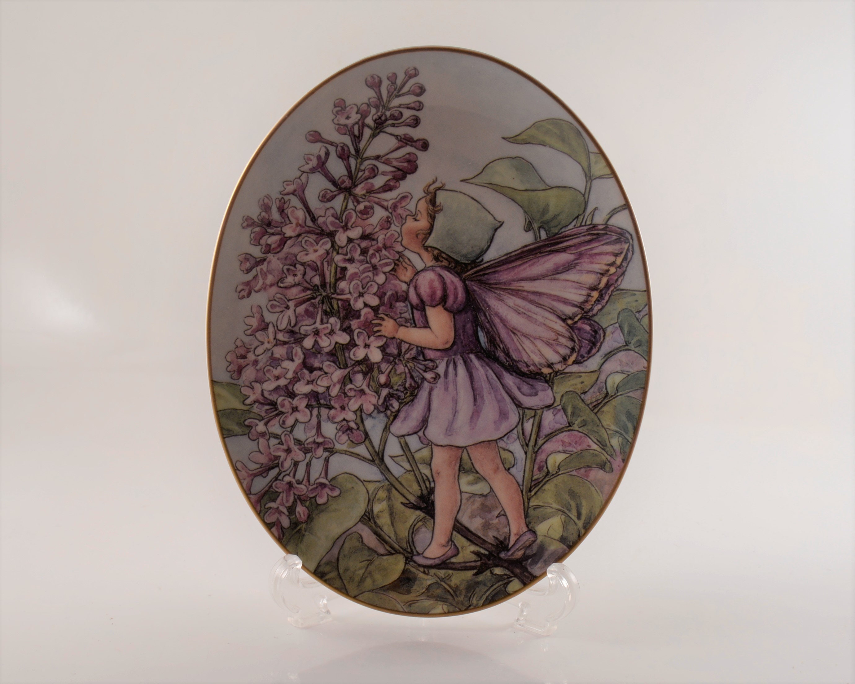 Royal Worcester Flower Fairies the Lilac Fairy Collector Plate - Etsy
