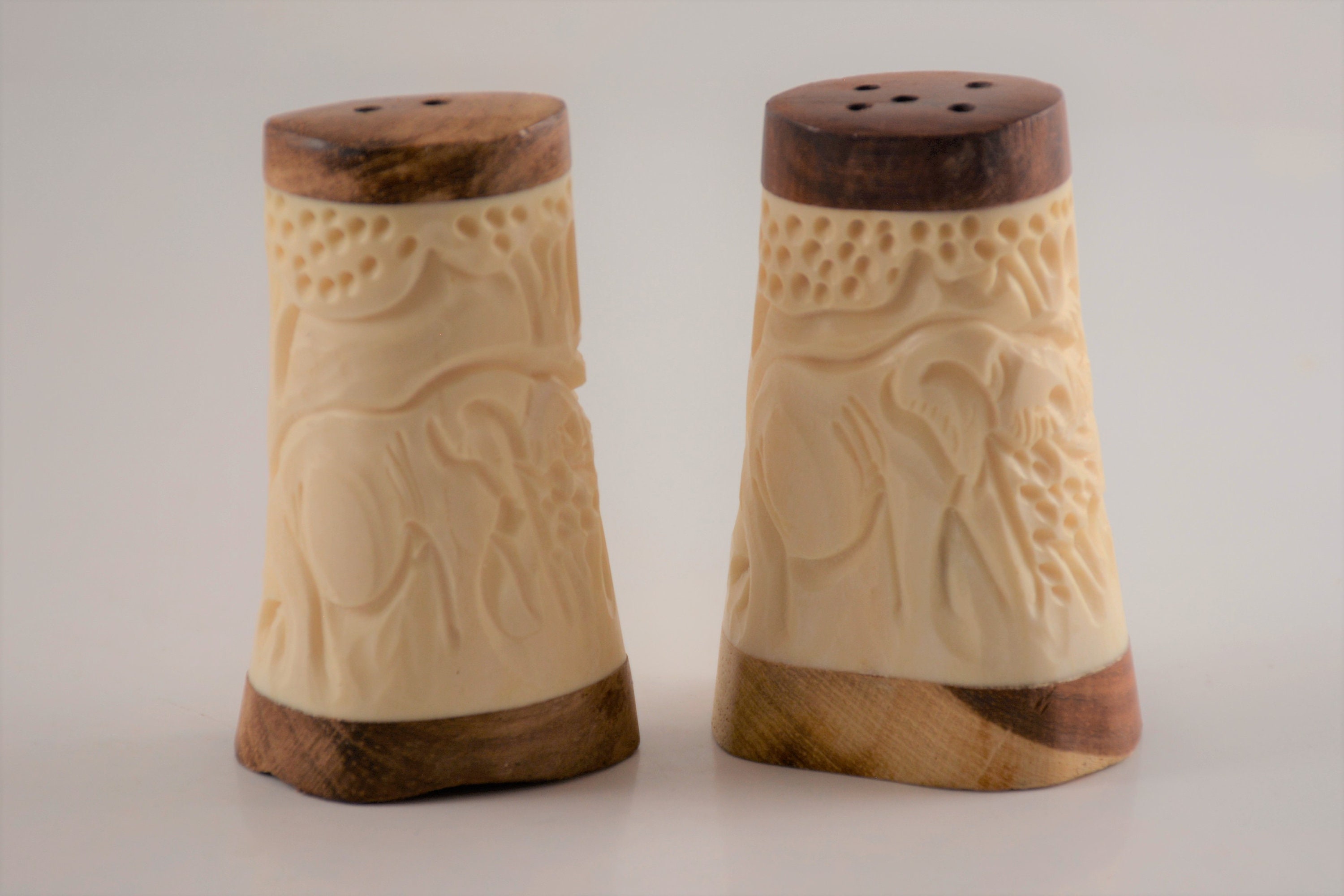 African Bone Salt and Pepper Shakers - Etsy