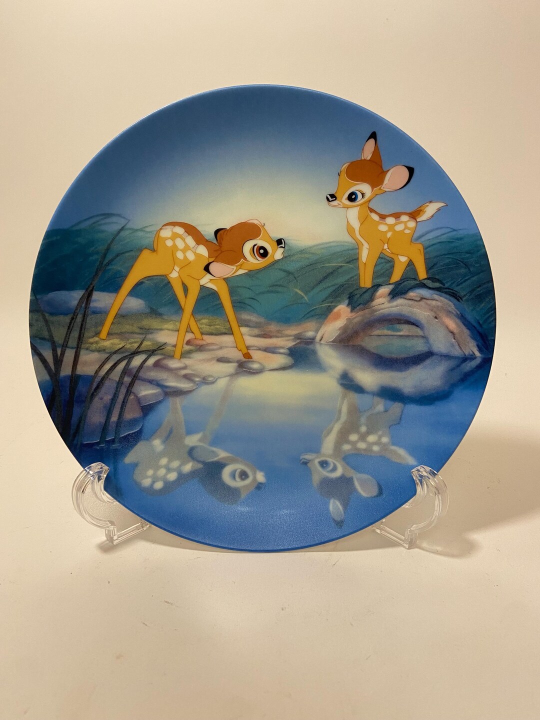 Walt Disney Knowles - Bashful Bambi 1991 Collector Plate - Etsy