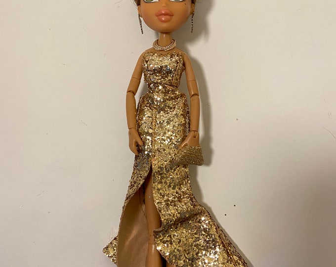 Bratz Movie Star Yasmin Doll With Gold Glitter Dress - Etsy