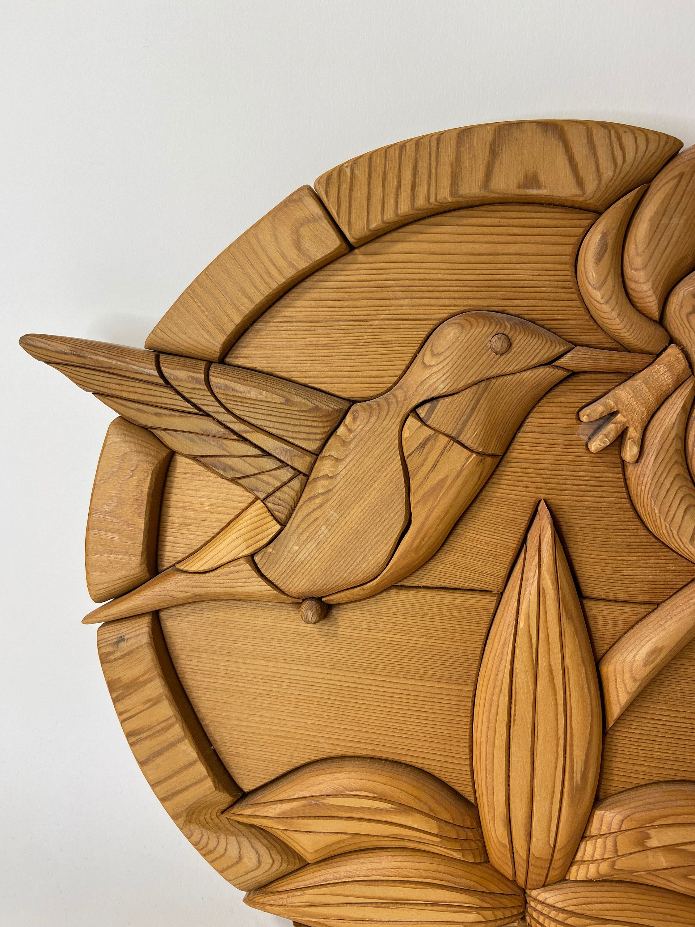 Western Red Cedar Wood Hummingbird Wall Hanging - Etsy