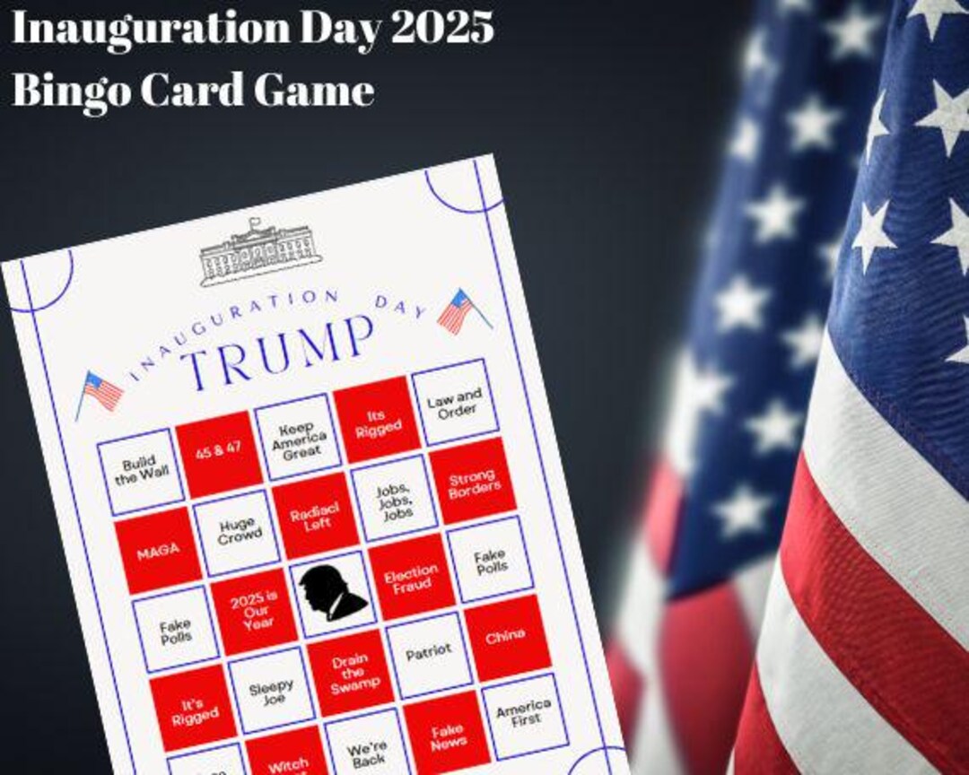 2025 Trump Inauguration Bingo I Printable Political Game I Digital ...
