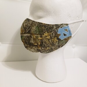 UNC Camo Face Mask, Tarheels, North Carolina - Etsy