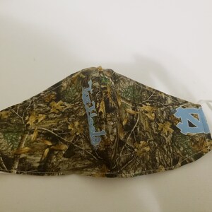 UNC Camo Face Mask, Tarheels, North Carolina - Etsy