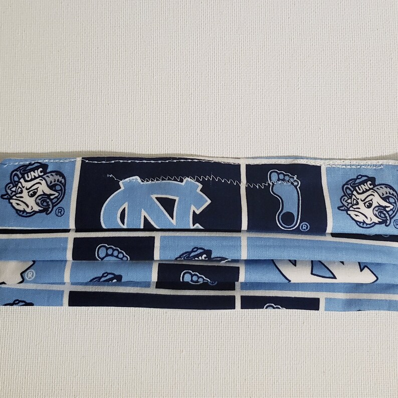 University of North Carolina Tarheels Cotton Face Mask UNC | Etsy