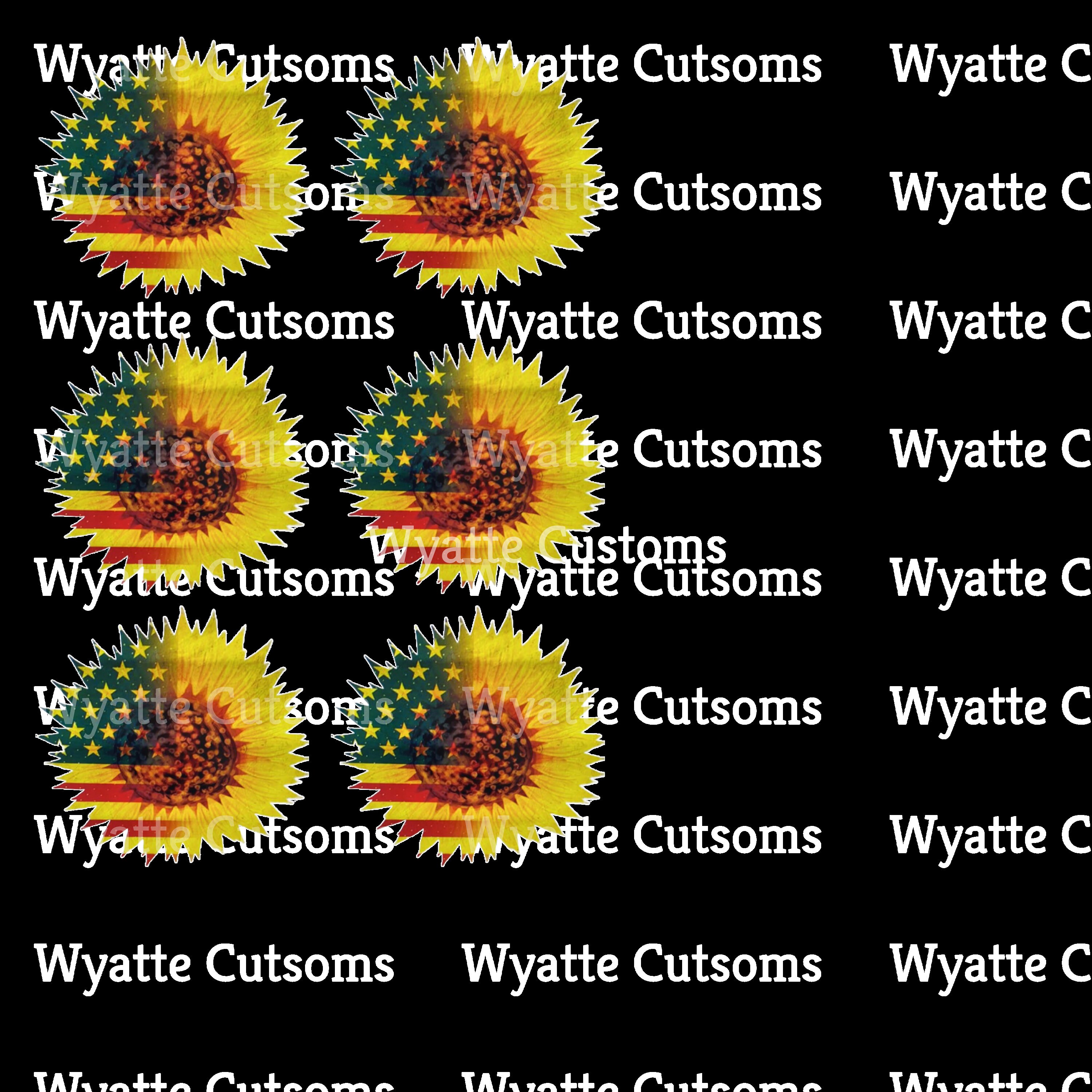 American Sunflower PNG Waterslide - Etsy