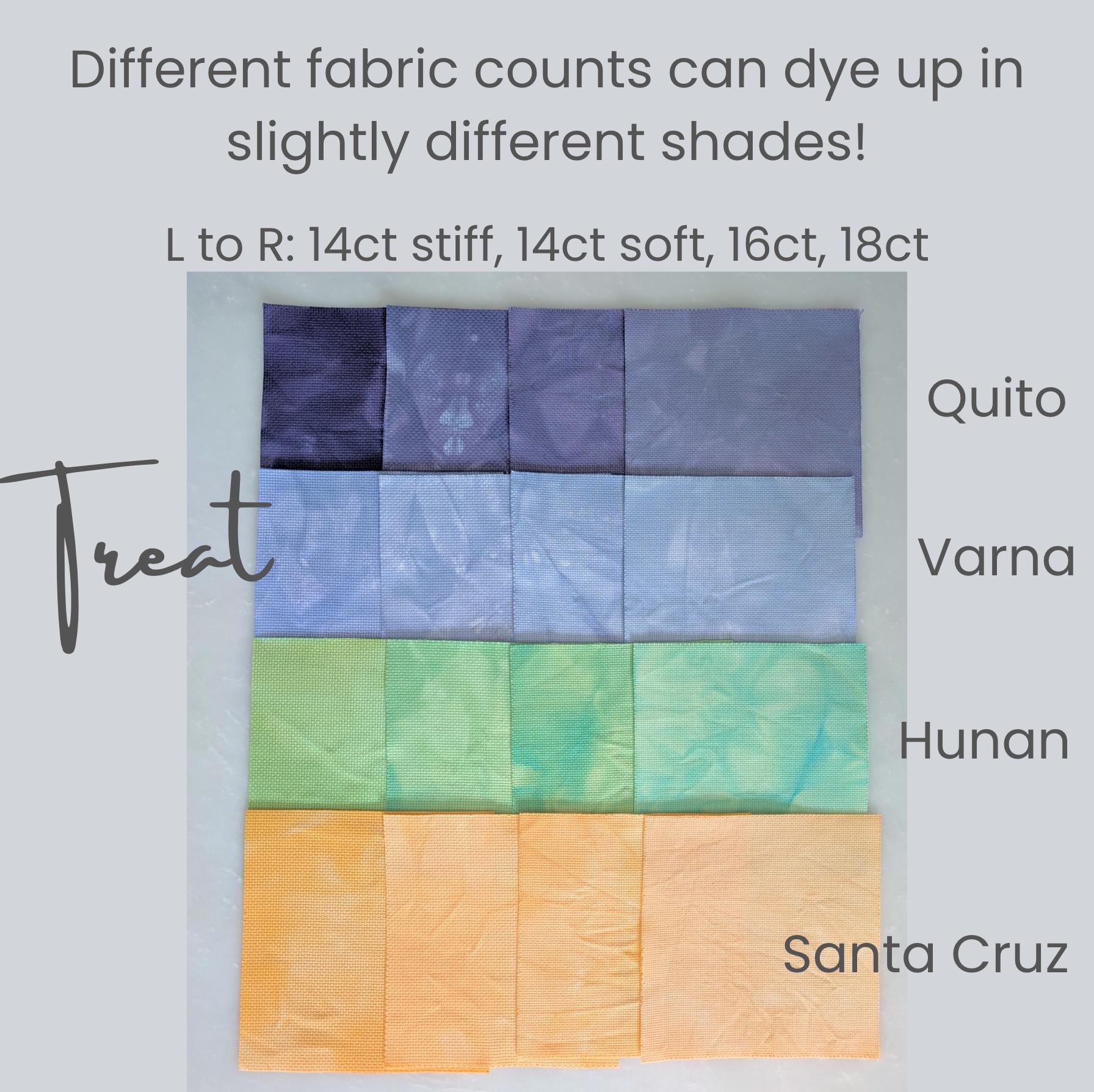 Trick or Treat - Set of 4 Halloween Colors, Hand Dyed Aida or Kona ...