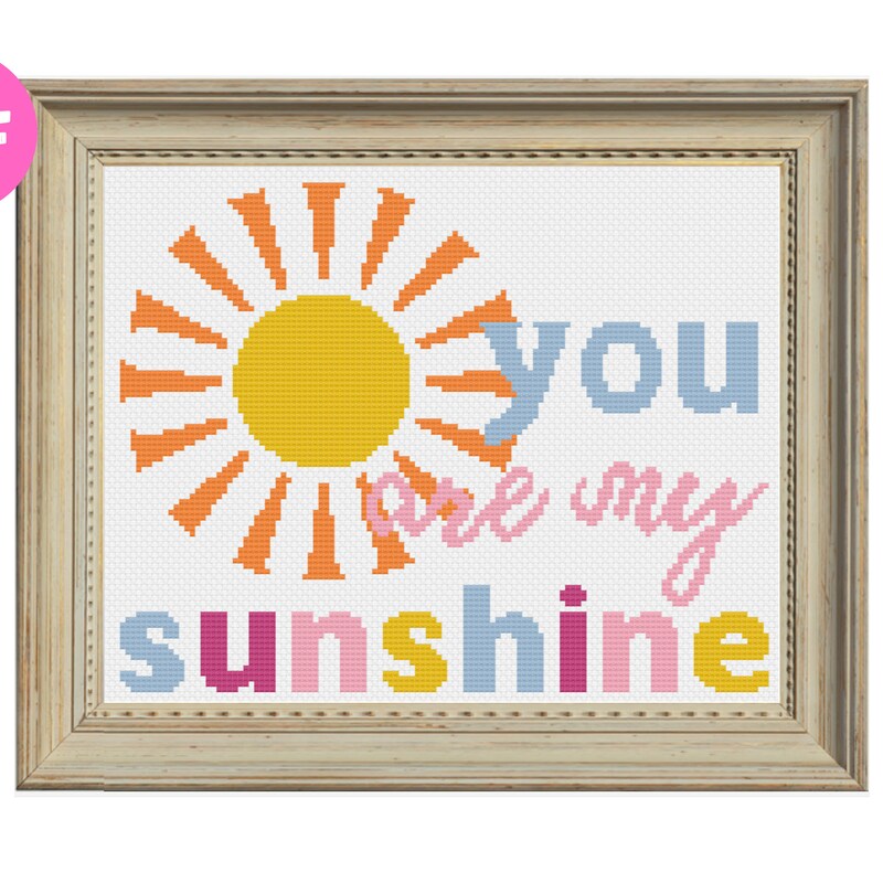 Sunshine Cross Stitch Pattern - Etsy