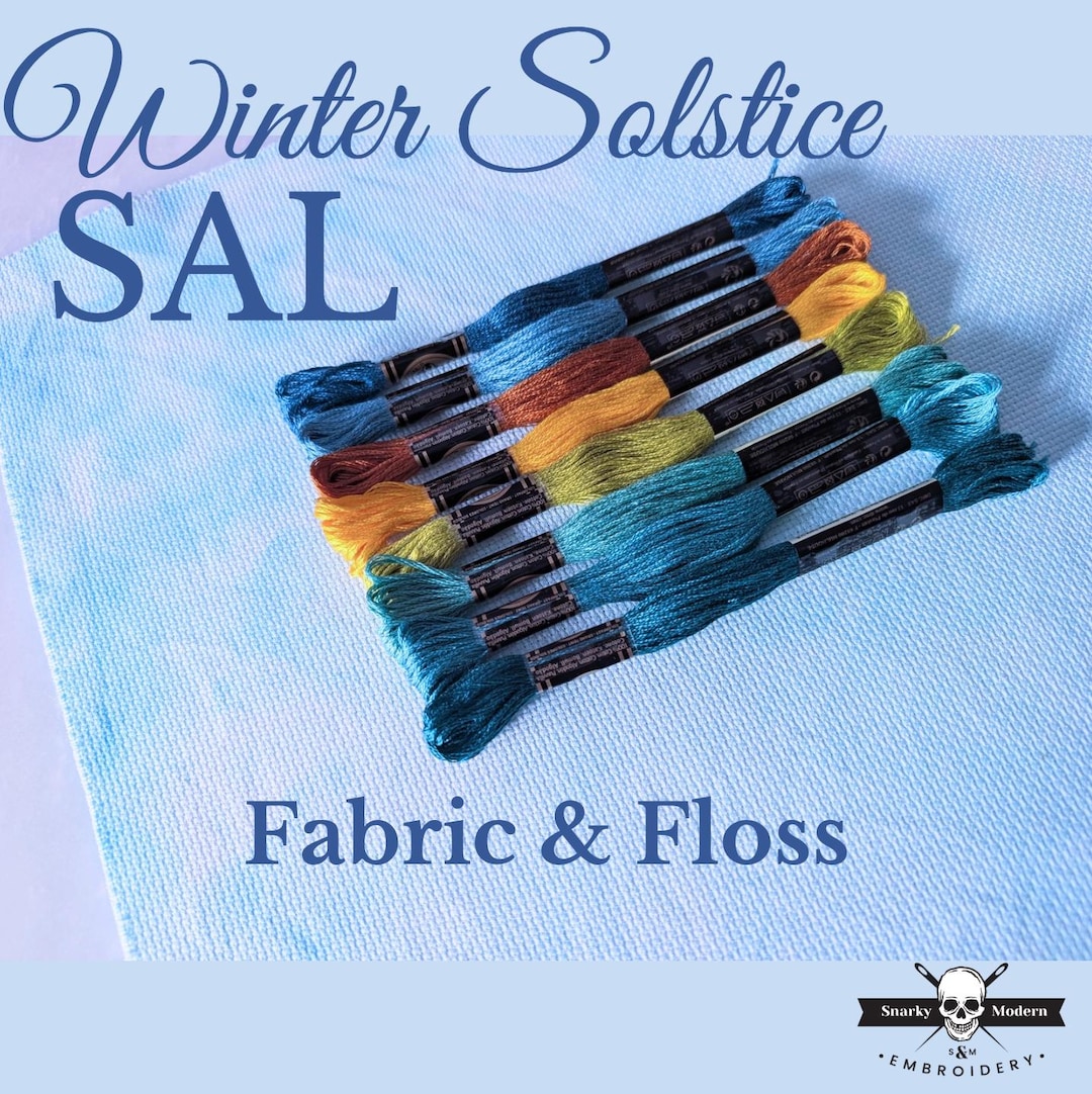 Aida Background - Winter Solstice Stitch-along, FREE Cross Stitch SAL ...