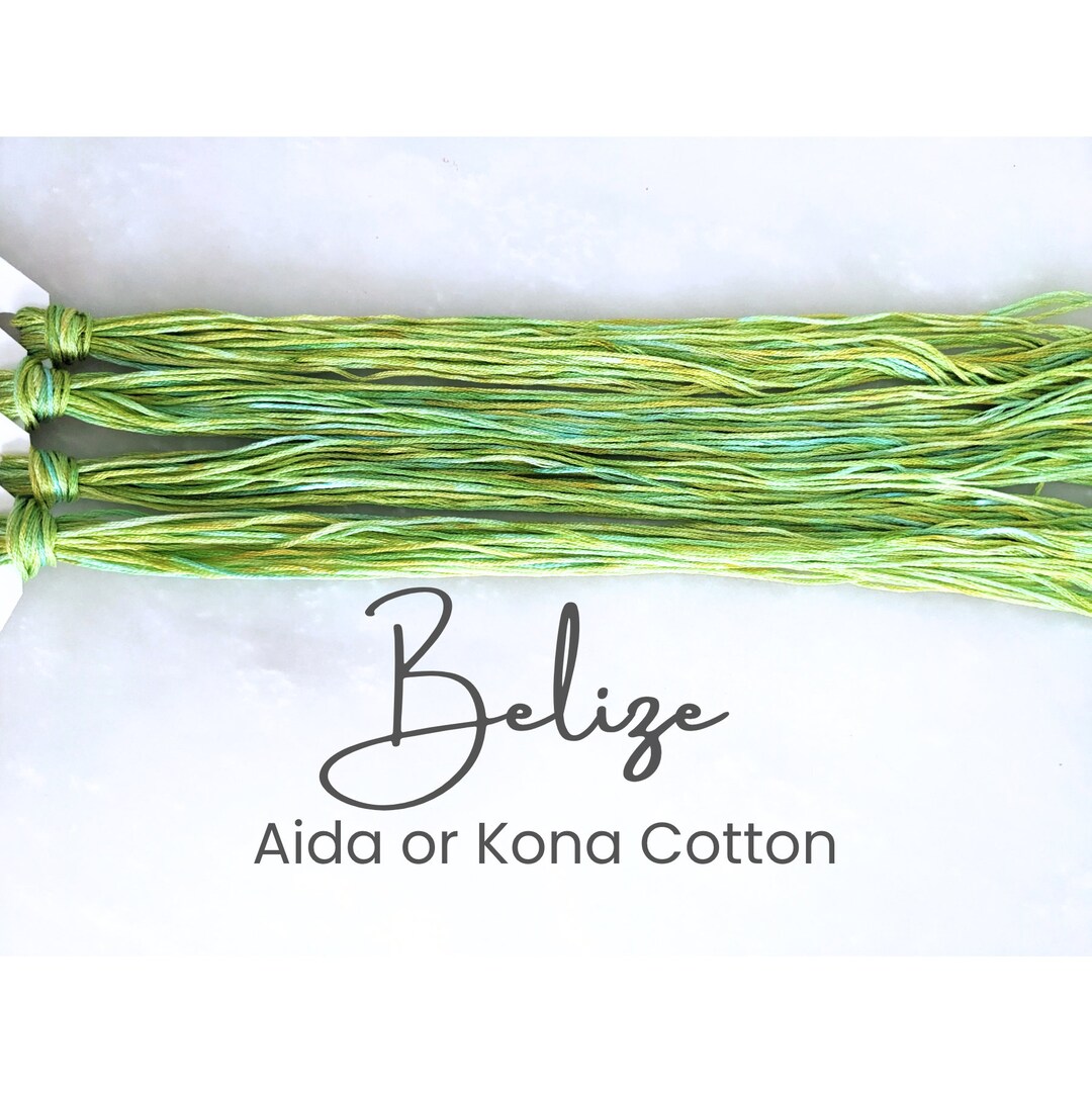 Belize - Hand Dyed Fabric, 14 16 18 Count Aida, Kona Cotton, Modern ...