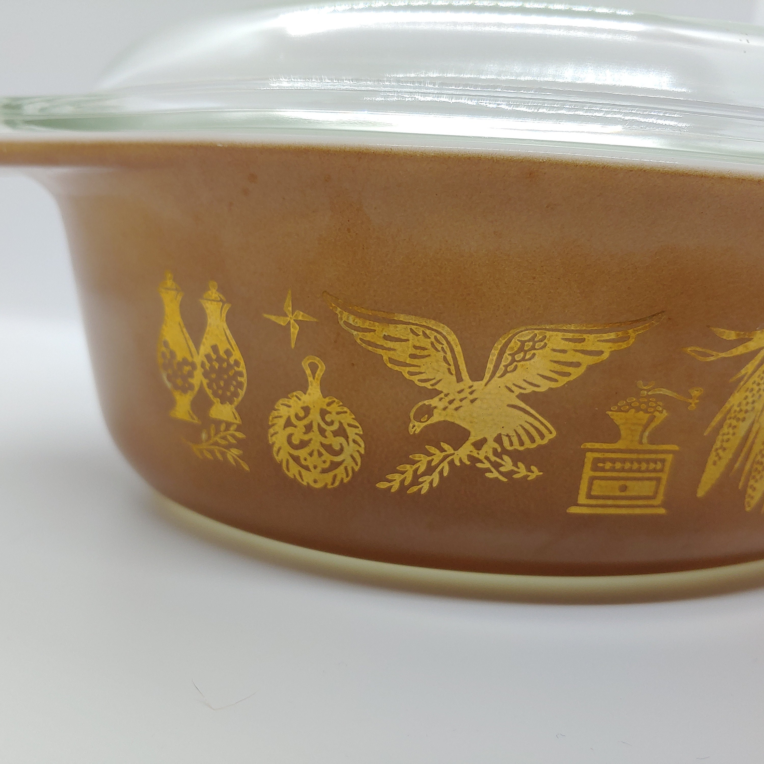 Vintage PYREX Early American 1 /2 QT Pyrex Early American Casserole ...