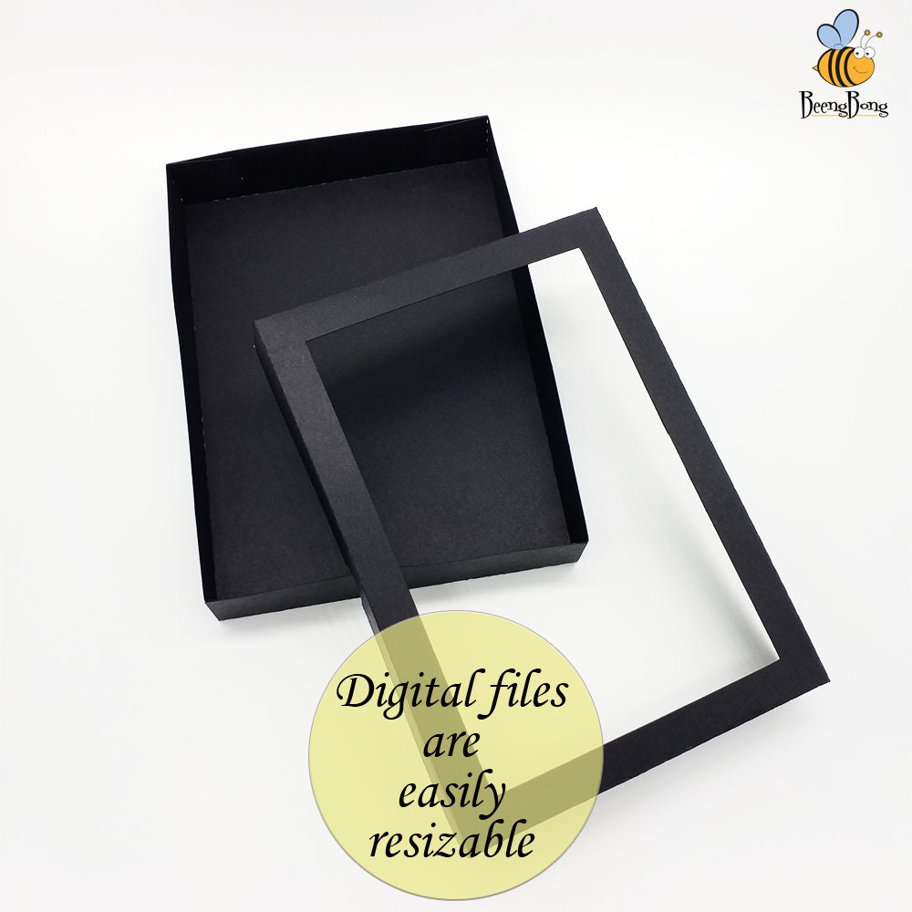 Classic Box Template SVG Rectangle 3D Simple Box Template SVG | Etsy