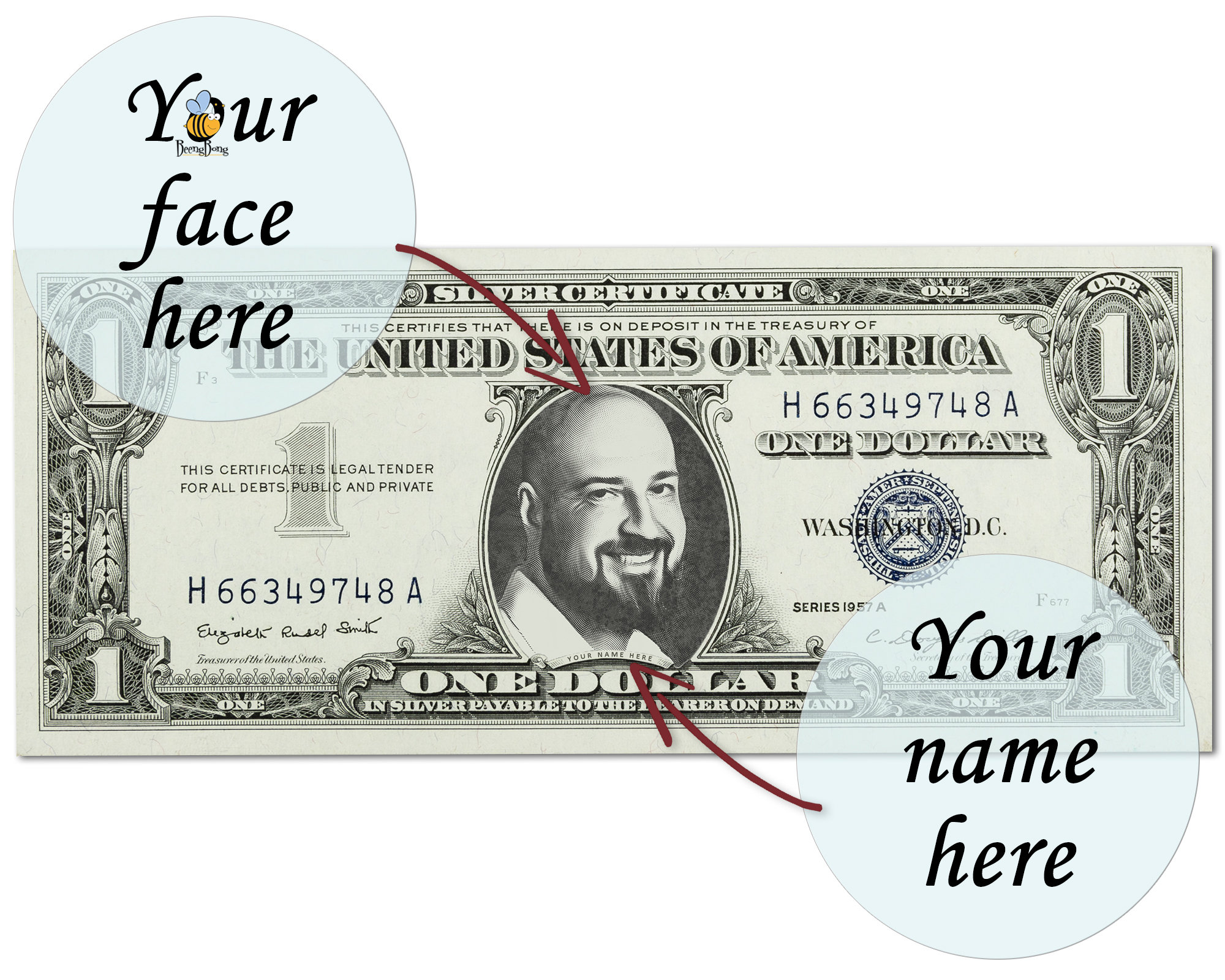 Personalized dollar digital Custom fake money new examples | Etsy