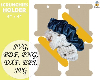 Scrunchie Holder Template | Etsy