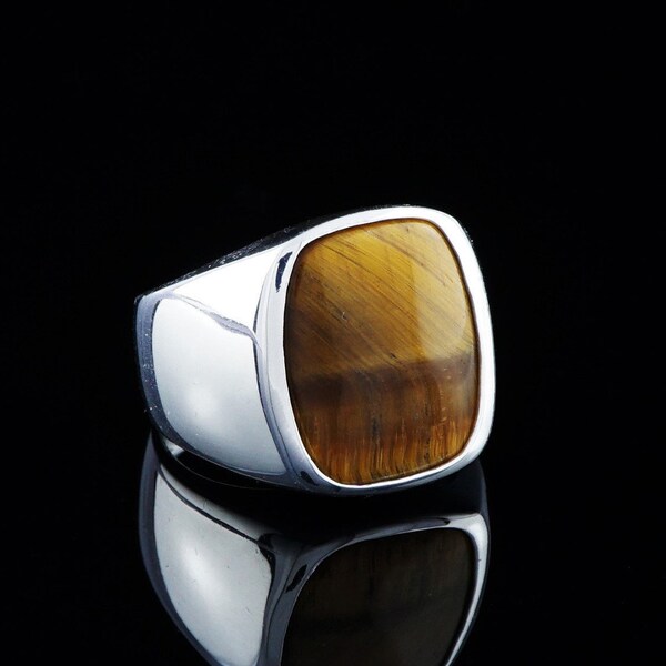 Brown Stone Ring - Etsy