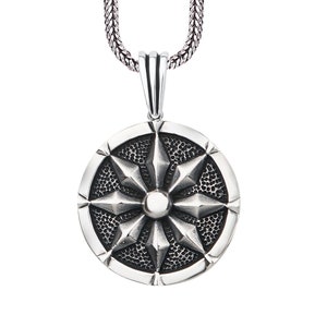 Symbol of Chaos Necklace Sterling Silver, Chaotic Star Pendant, Chaos ...