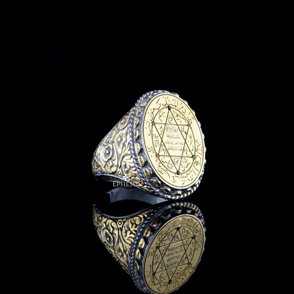 Seal of Solomon Ring Solomon Seal Protection Ring Star of | Etsy