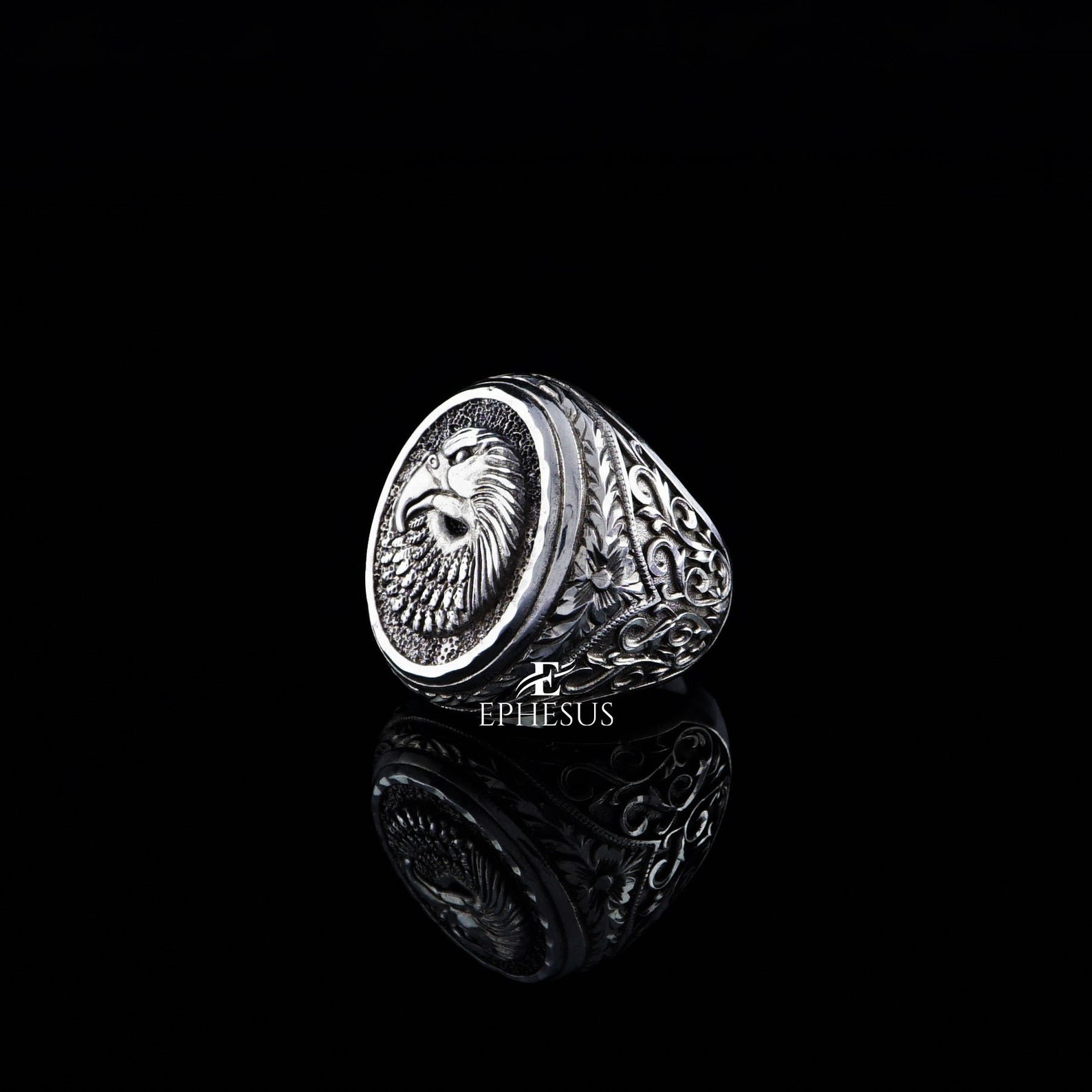 Mens Eagle Ring 925 Silver Bald Eagle Ring Sterling Silver - Etsy