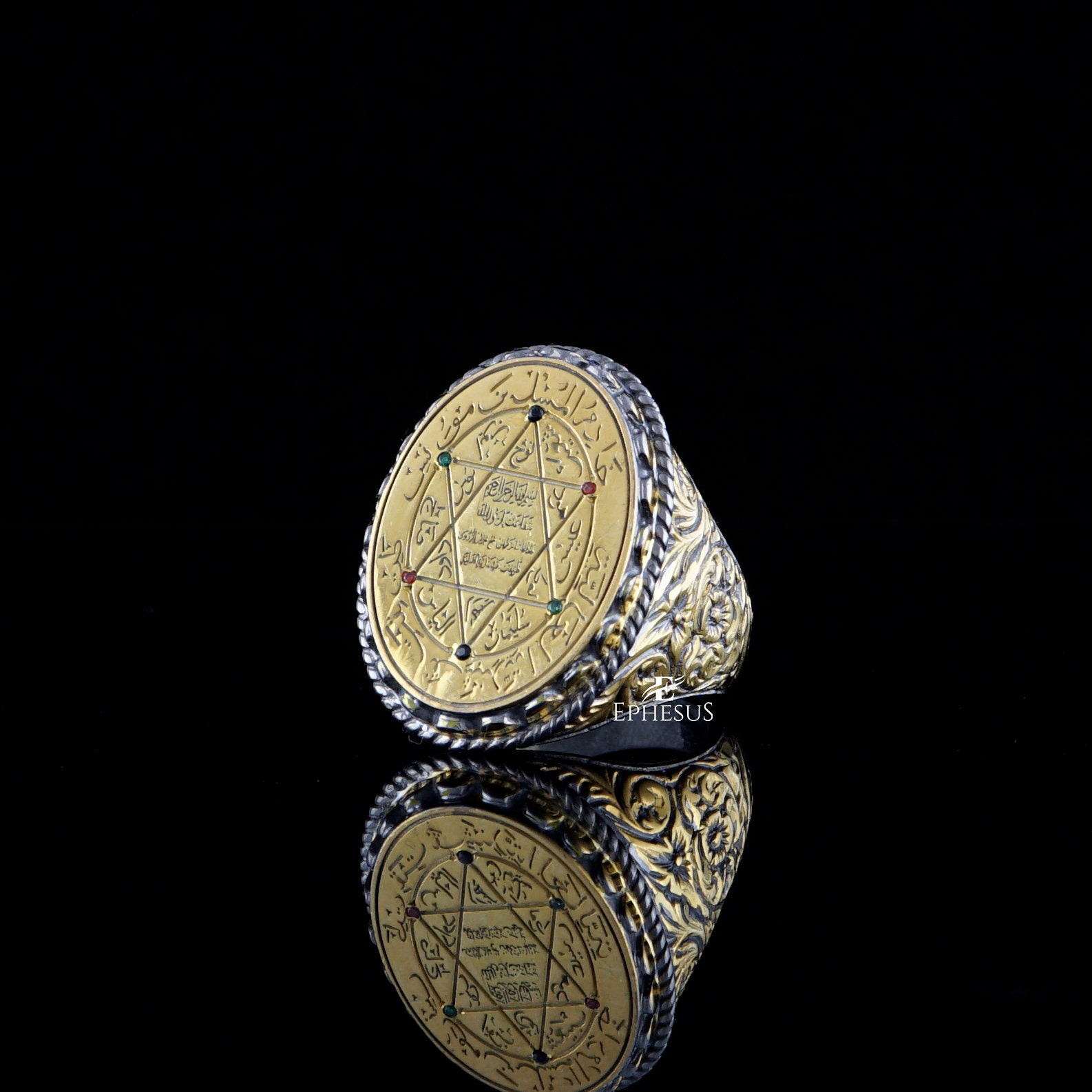 Seal of Solomon Ring Solomon Seal Protection Ring Star of | Etsy